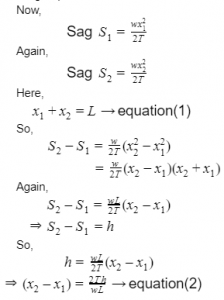 Overhead Line Sag Tension with Calculation and Example