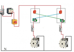 Motor Timer Based Forward-Reverse Control Wiring Diagram | Voltage Lab