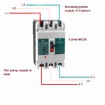 3 Pole Circuit Breaker Wiring Diagram | MCB Connection | Voltage Lab