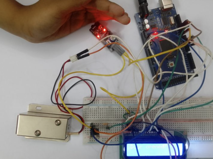 Building an Arduino Based Automatic Door Lock Using IR Sensor